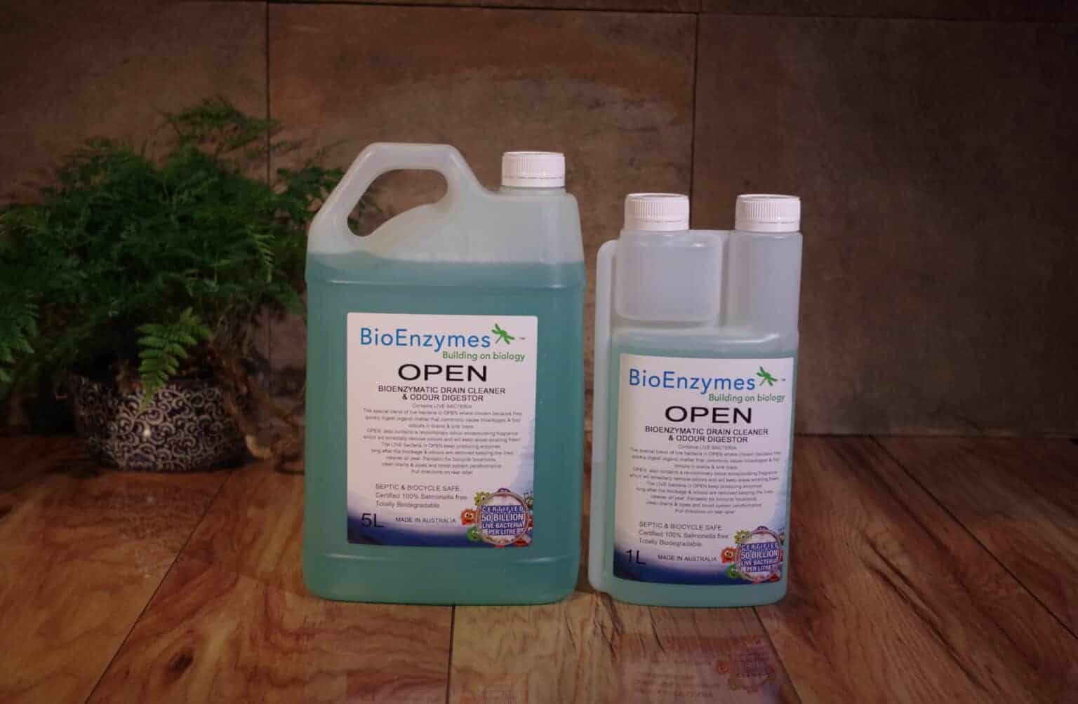 BioEnzymes Open Natural Drain Cleaner and Unblocker - BioEnzymes